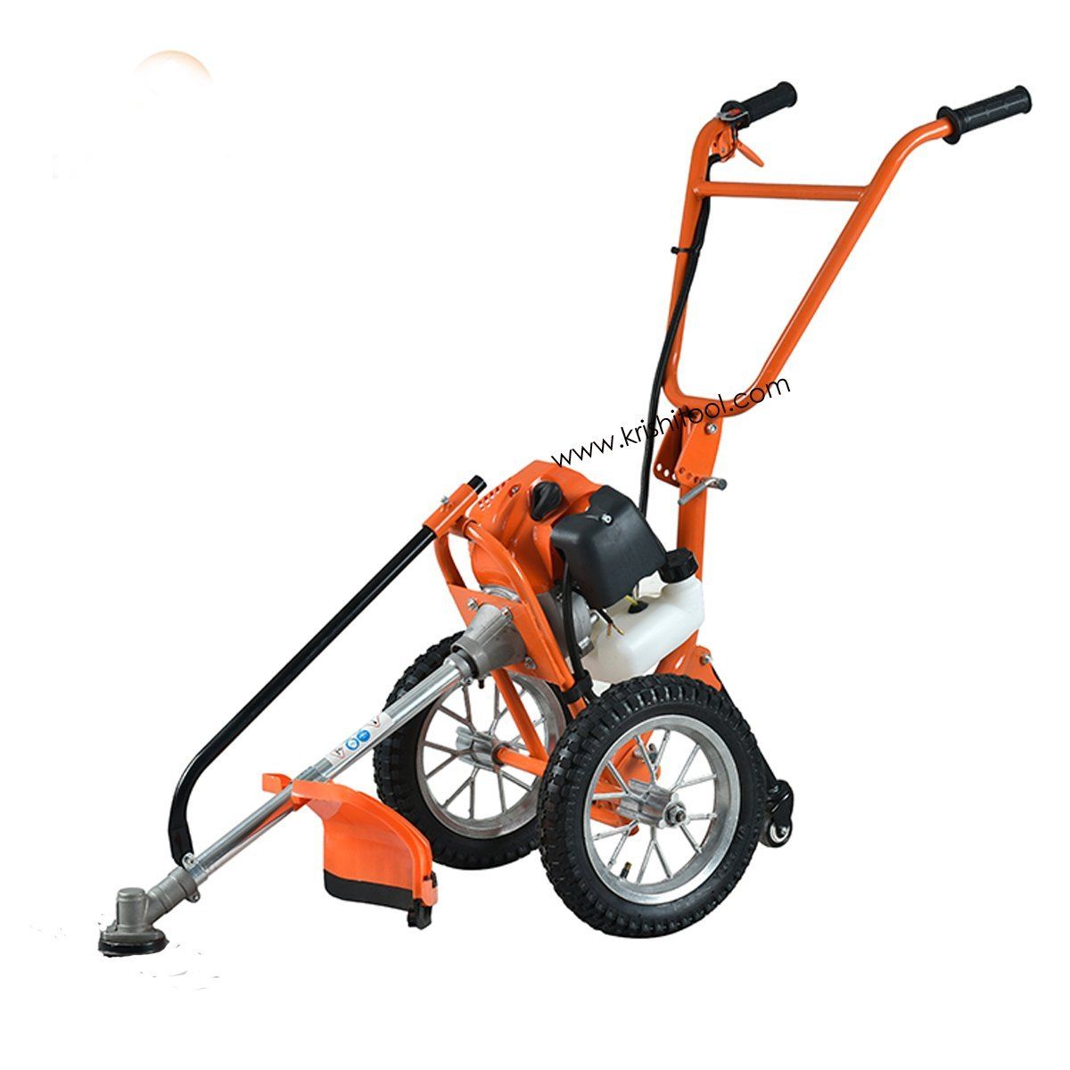 Brush Cutter 2 Stroke 52cc with 2 wheel / Grass Cutter Machine | Daraz.lk