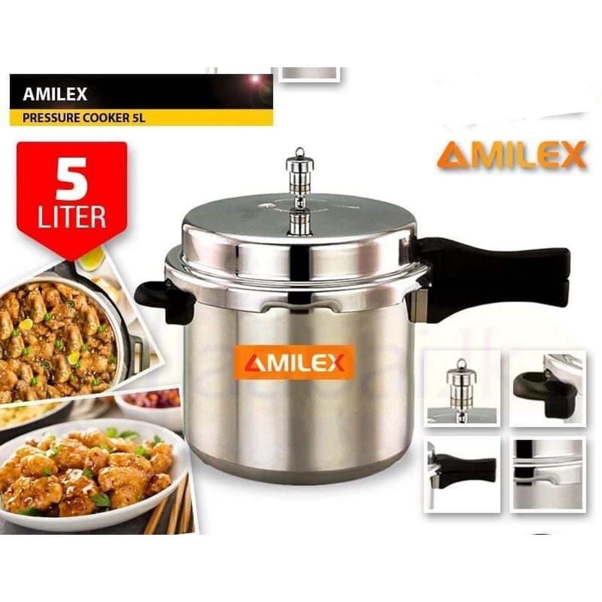 5l amilex pressure cooker | Daraz.lk