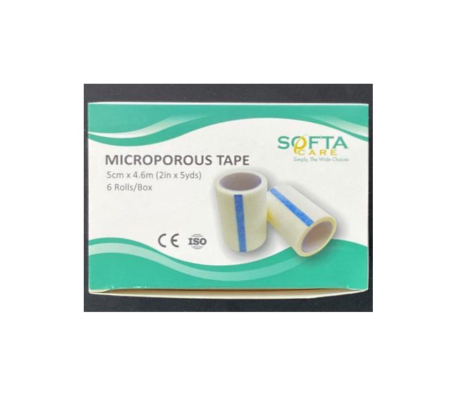 SOFTA CARE MICROPOROUS TAPE 5cm x 4.6m (2in x 5yds) 6 Rolls/Box | Daraz.lk