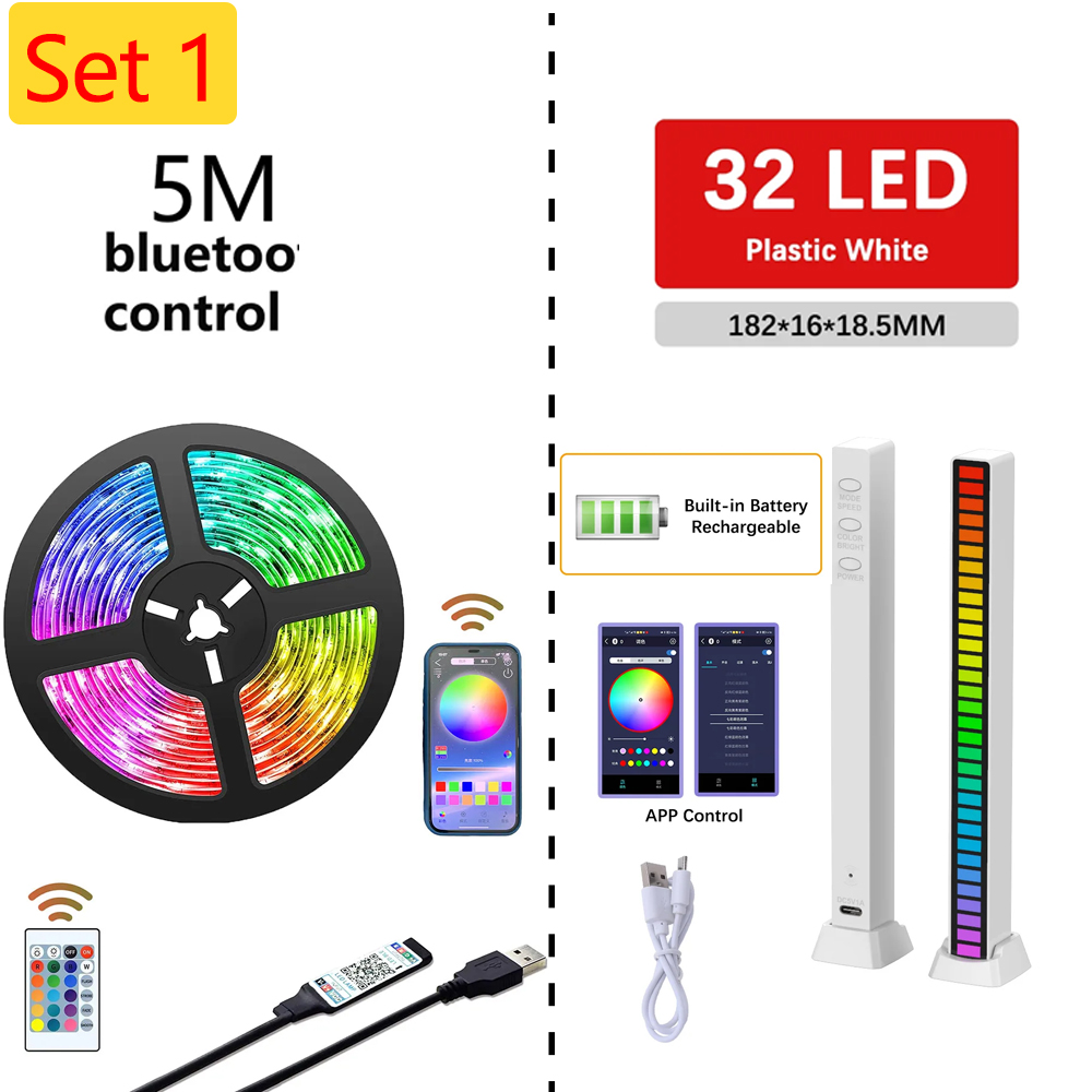 5M RGB Smart TV Background Lights Living Room TV Decoration RC TV ...