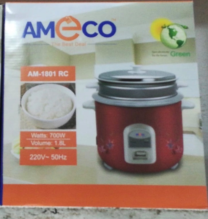 Ameco 1.8L thermostat control rice cooker | Daraz.lk