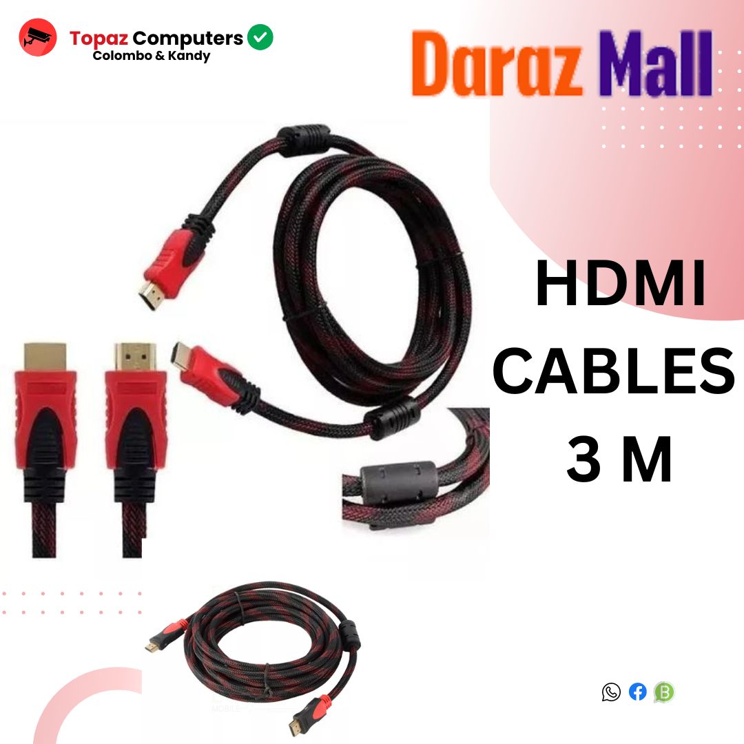 HDMI CABLES 1.5 M UPTO 30M ... | Daraz.lk