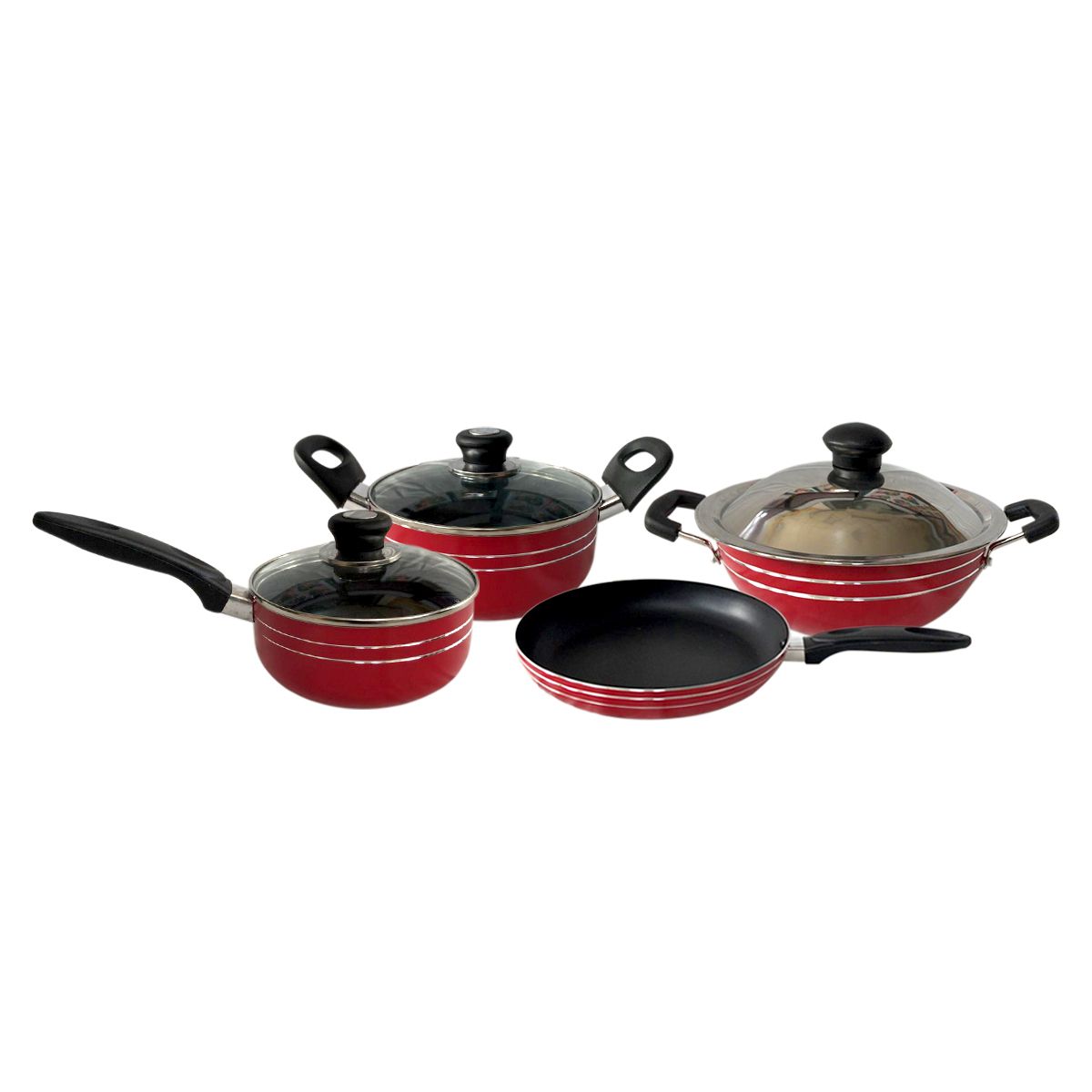 Non Stick 7 Pcs Cookware Set | Daraz.lk