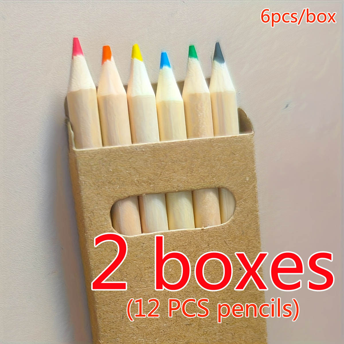 36/12pcs 8.8CM Mini Colored Pencil Kawaii Kids Children Small Draw Pen ...