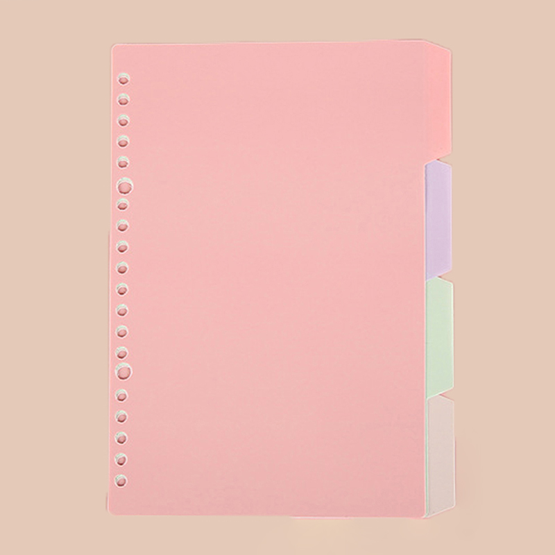 4 Pcs Colorful Separator Sheets A5 File Dividers Paper Dividers Loose ...