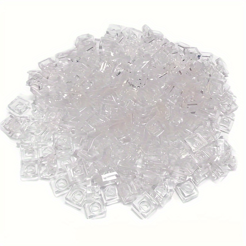 100pcs Transparent 1X1 Dot Thin Brick Small Particles Building Blocks ...
