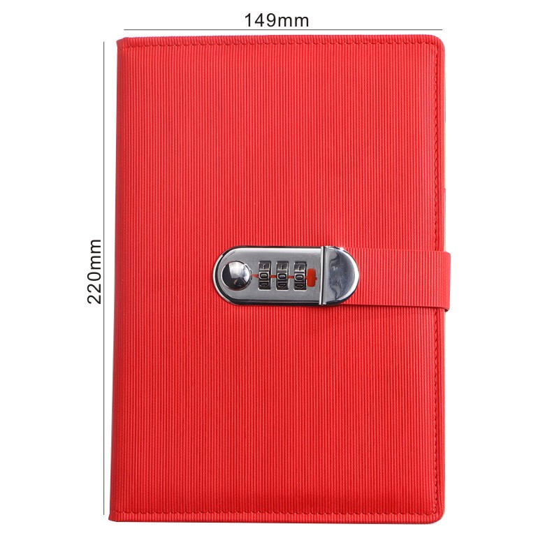 New A5 retro password book with Lock Diary Book Student Notebook ...