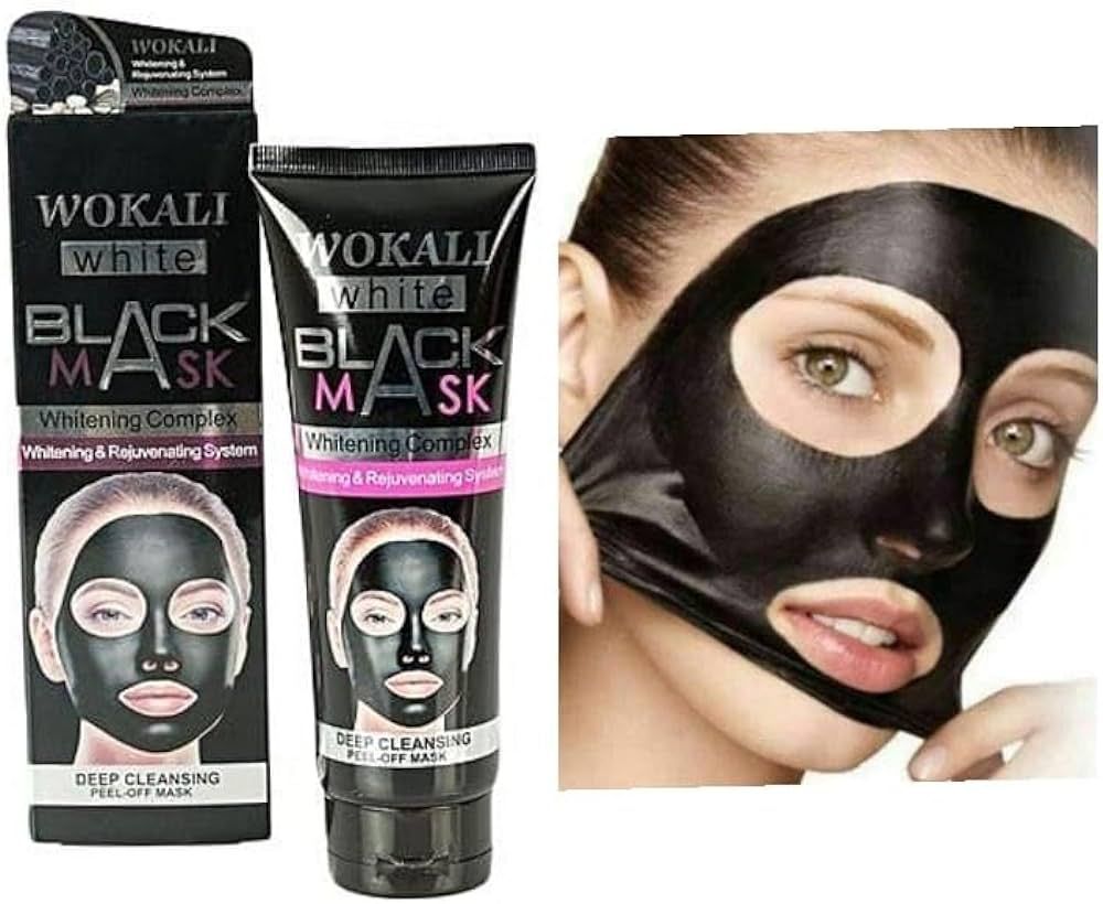 Wokali Whitening Complex Charcoal White Black Mask - 125ml | Daraz.lk