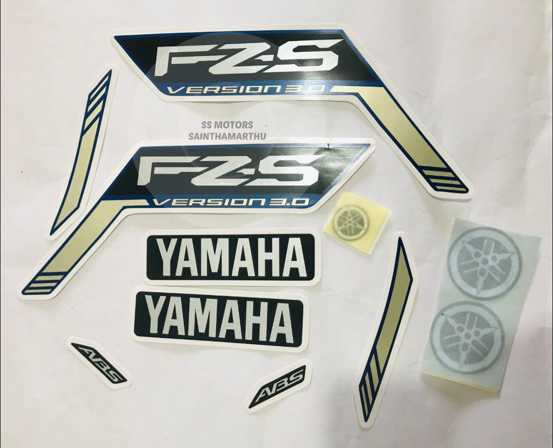 FZ V3 MATTE BLUE FULL SET STICKER | Daraz.lk