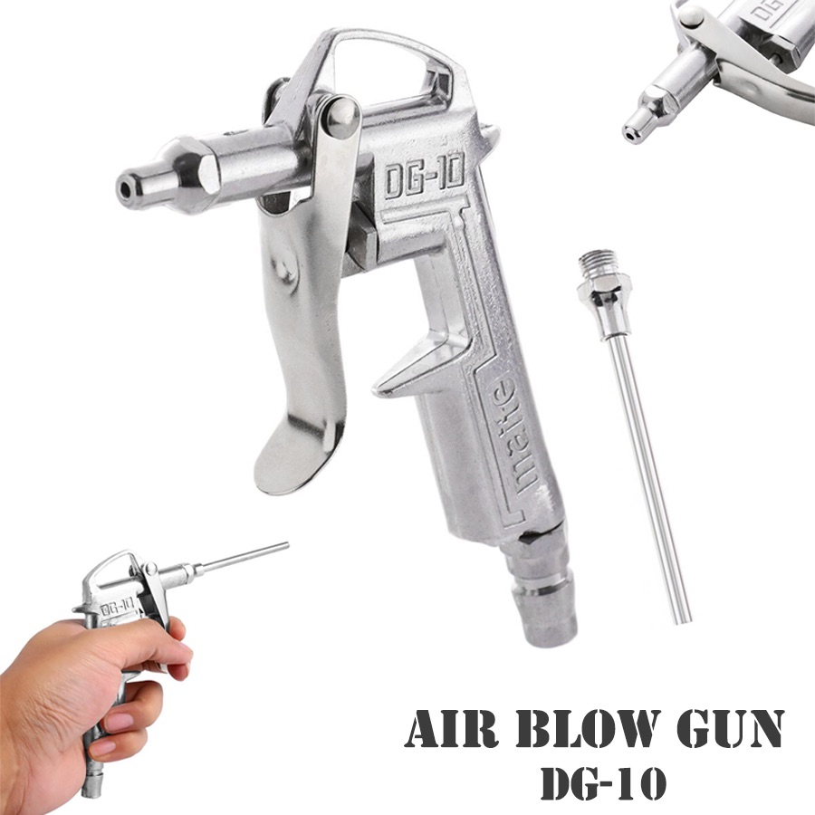 Air Blow Gun DG-10 Trigger Cleaner Compressor Dust Blower 8 Inch Nozzle ...
