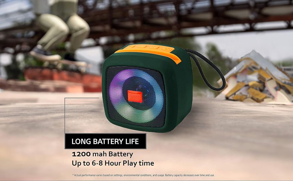 JTP Wireless Speaker with Powerful Sound, Multi-Device Compatibility ...