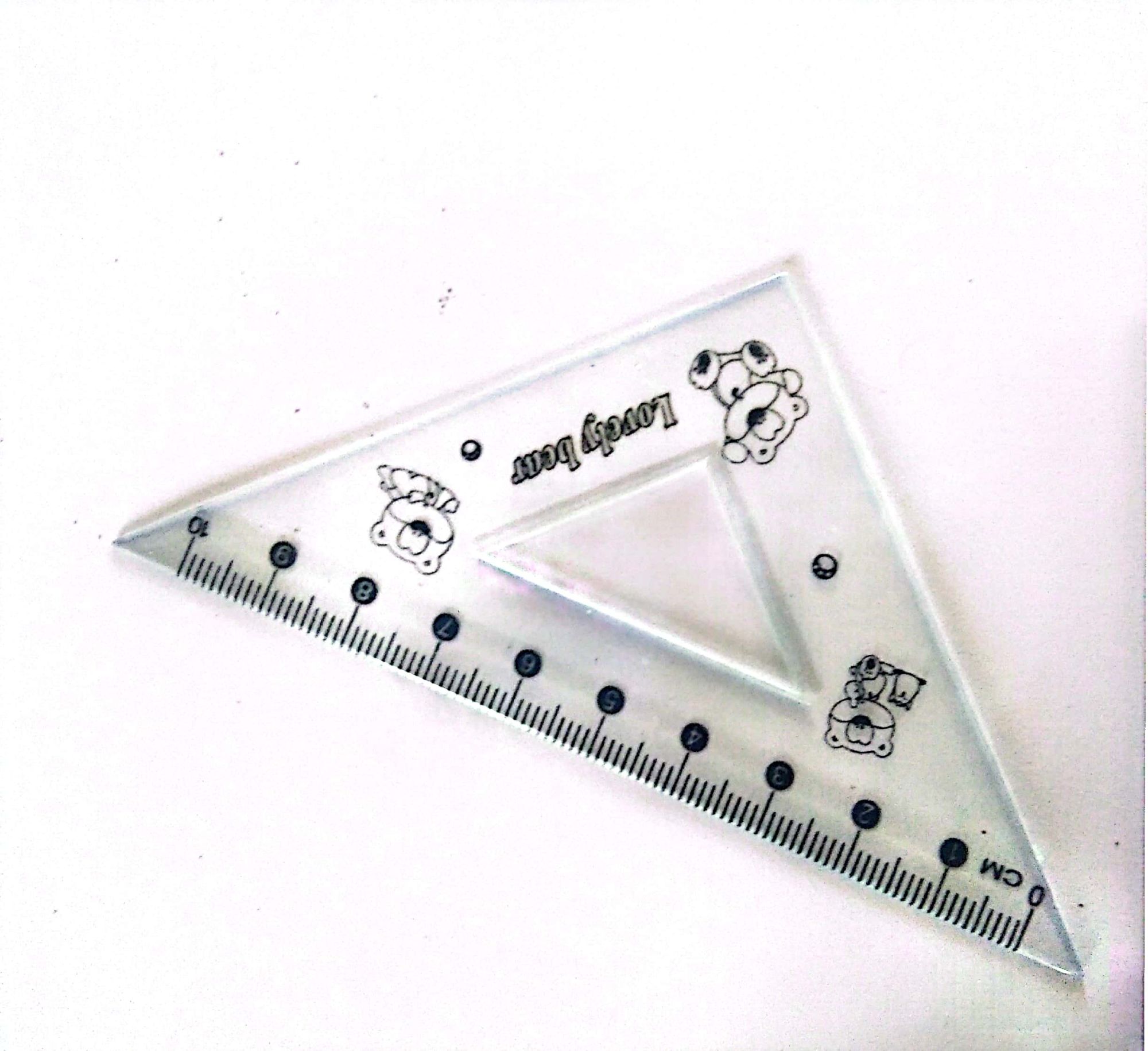 Triangulation(ත්‍රිකෝණමානය)/Ruler For Learning -01pcs | Daraz.lk