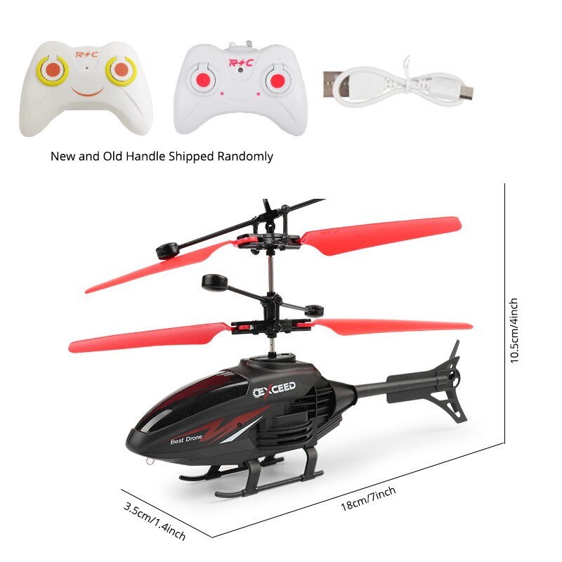 Induction Black Helicopter Crash Resistant Remote Control Aircraft ...