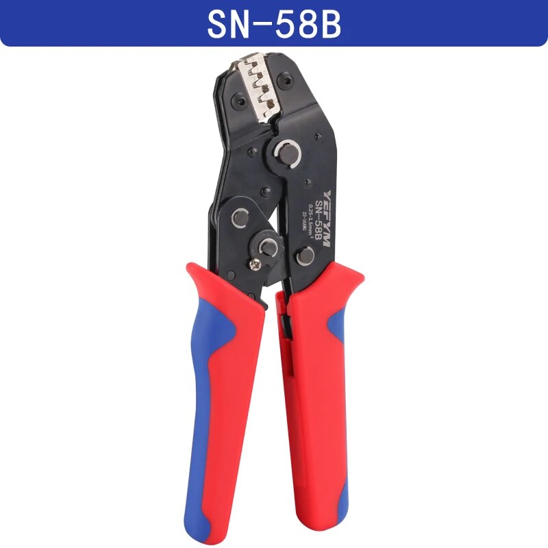 Non-insulated Open Barrel Crimping Tool SN-58B 23-16 AWG /0.25-1.5mm², Dupont Molex JST TE ...