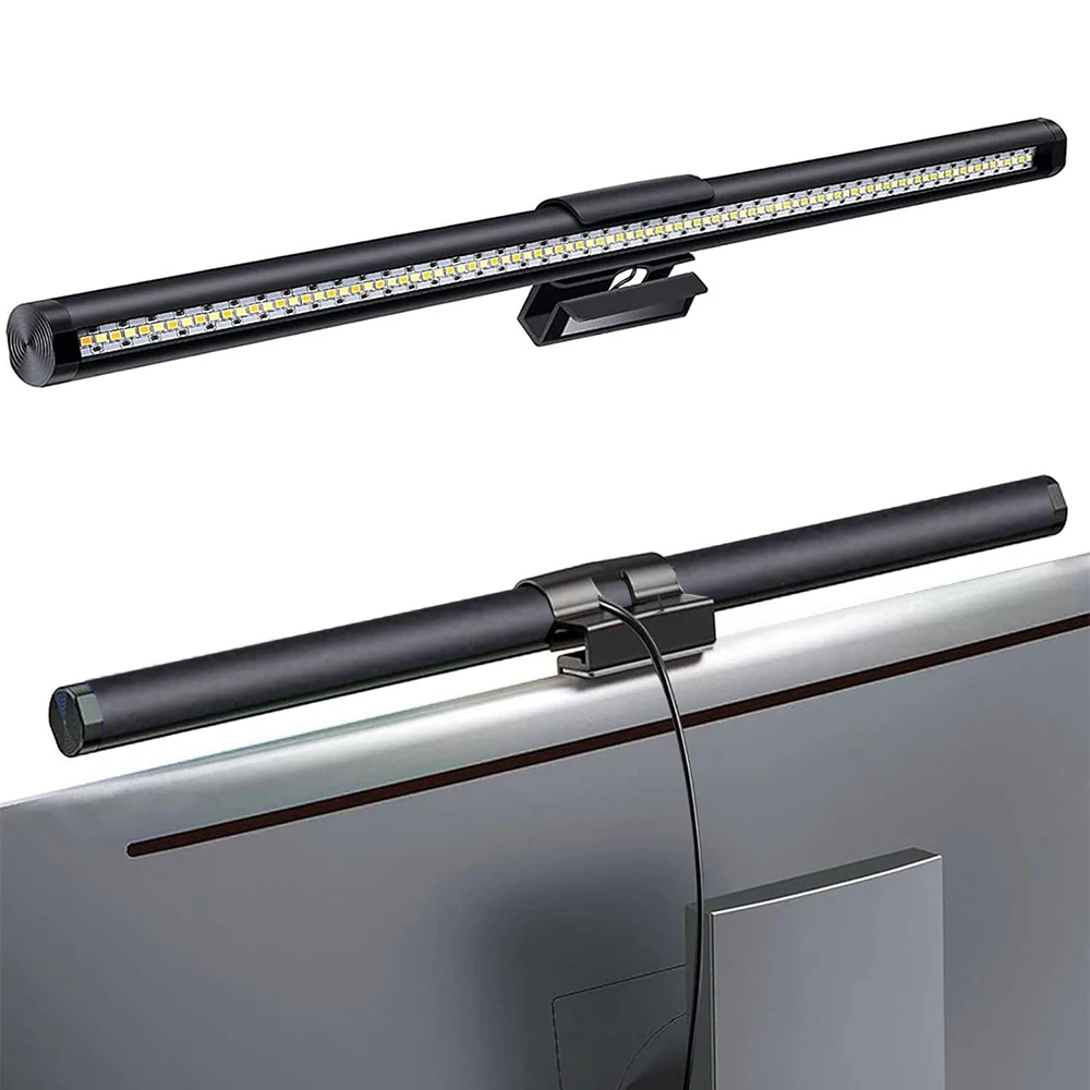 RGB Desk Lamp Monitor Light Bar Eye-Care Stepless Dimming Lighting LED ...