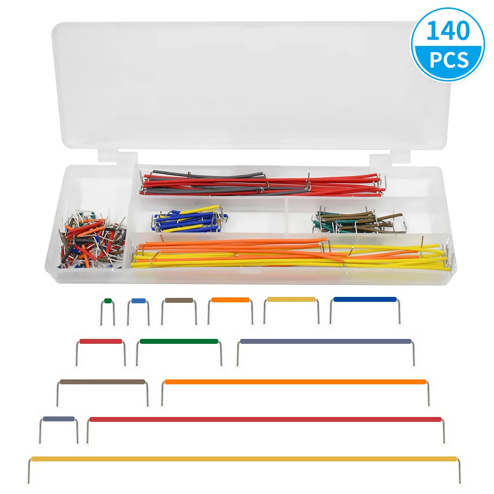 140/350/560/840Pcs Electronic Diy Bread Circuit Board Jump Wire U Shape ...