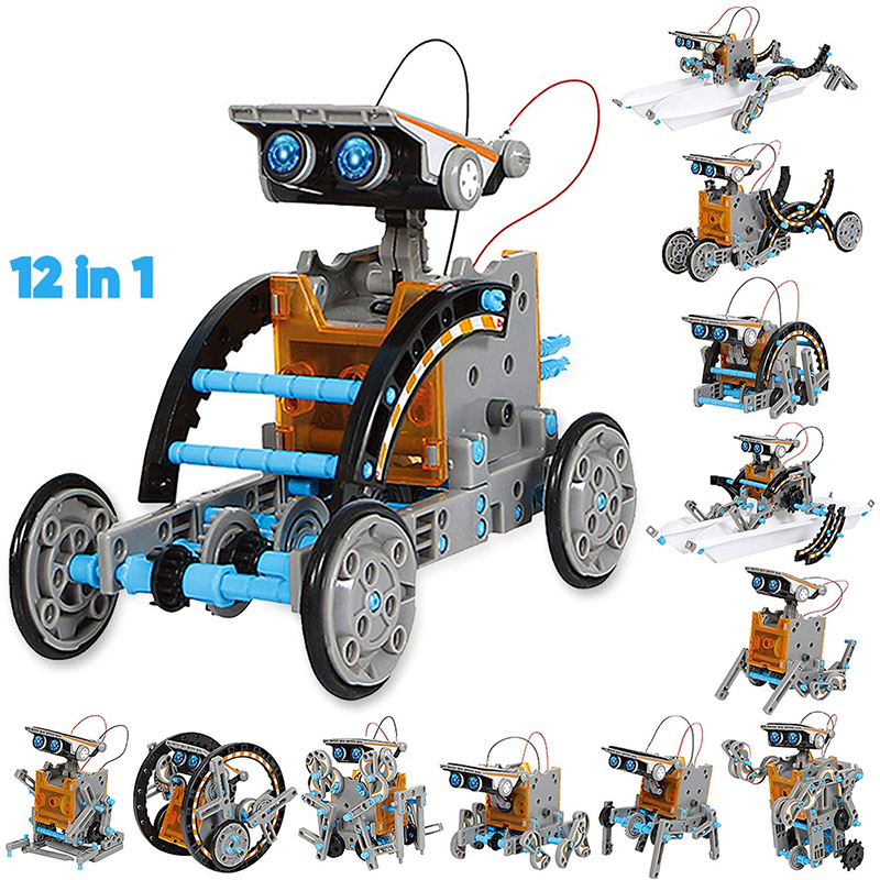12 in 1 Science Experiment Solar Robot Toy DIY Building Powered ...