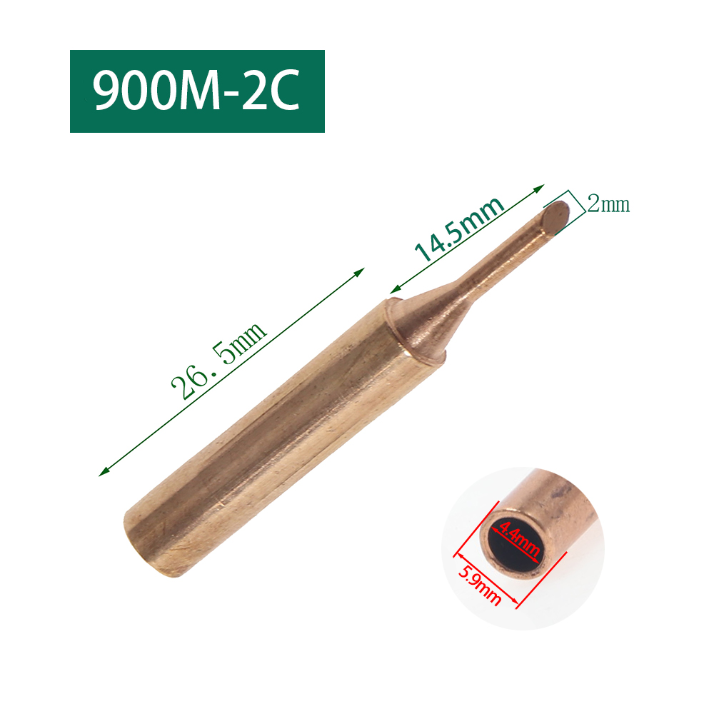 5Pcs 900M-T Pure Copper Soldering Iron Tip Soldering iron BGA Soldering Station Lead-free Solder ...