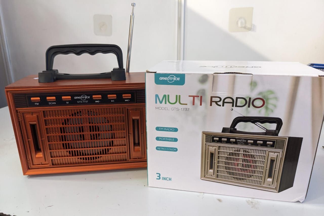 Greatnice GTS-1737 Wood Colour Classic Fm Radio / Pen Drive / Mempry ...