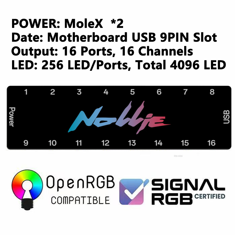 Nollie SignalRGB OpenRGB Universal 5V 3PIN ARGB Asynchronous Controller ...