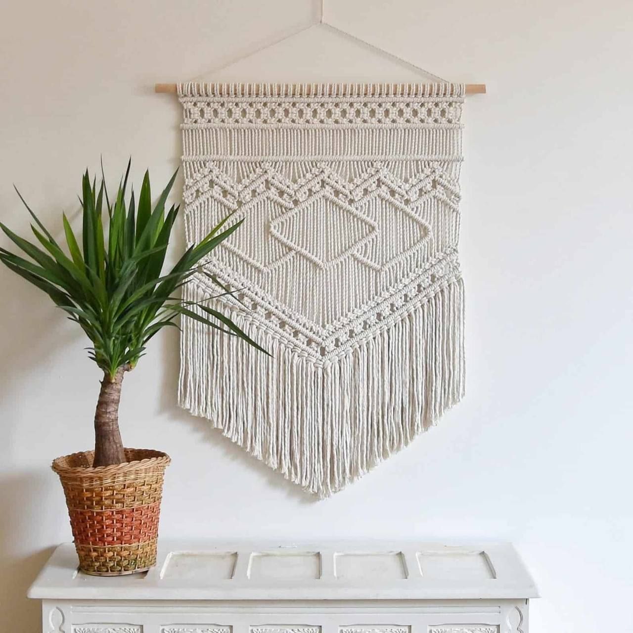 100% Handmade Macrame Mandela Large Wall Hangers | Daraz.lk