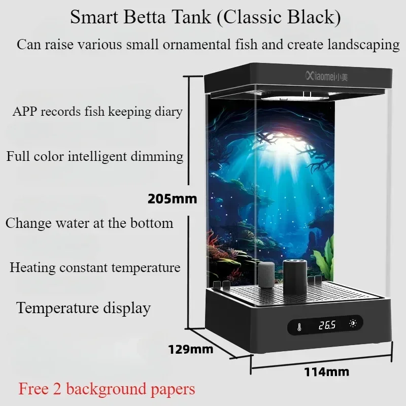 Smart betta dedicated fish tank desktop mini small ecological self ...