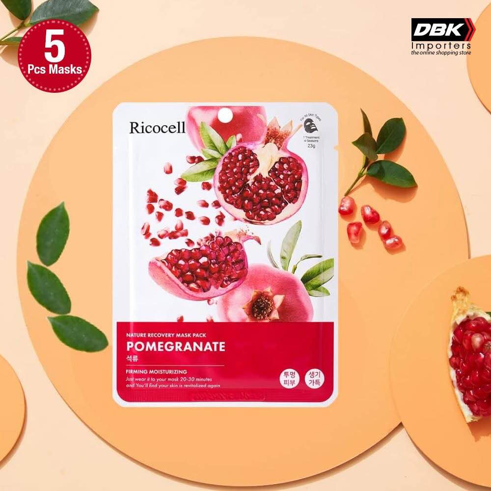 Riocell korean face mask sheet 5pack set korean face mask | Daraz.lk