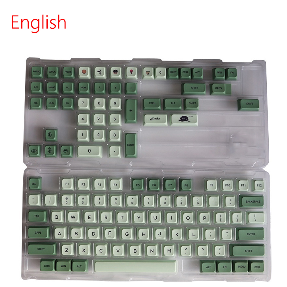 PBT Keycaps XDA Profile Matcha Green Tea Keycap PBT Dye Sublimation Key ...