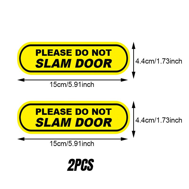 TM70# 2x Please do not slam door Car Window Sticker Decal Car Decals ...