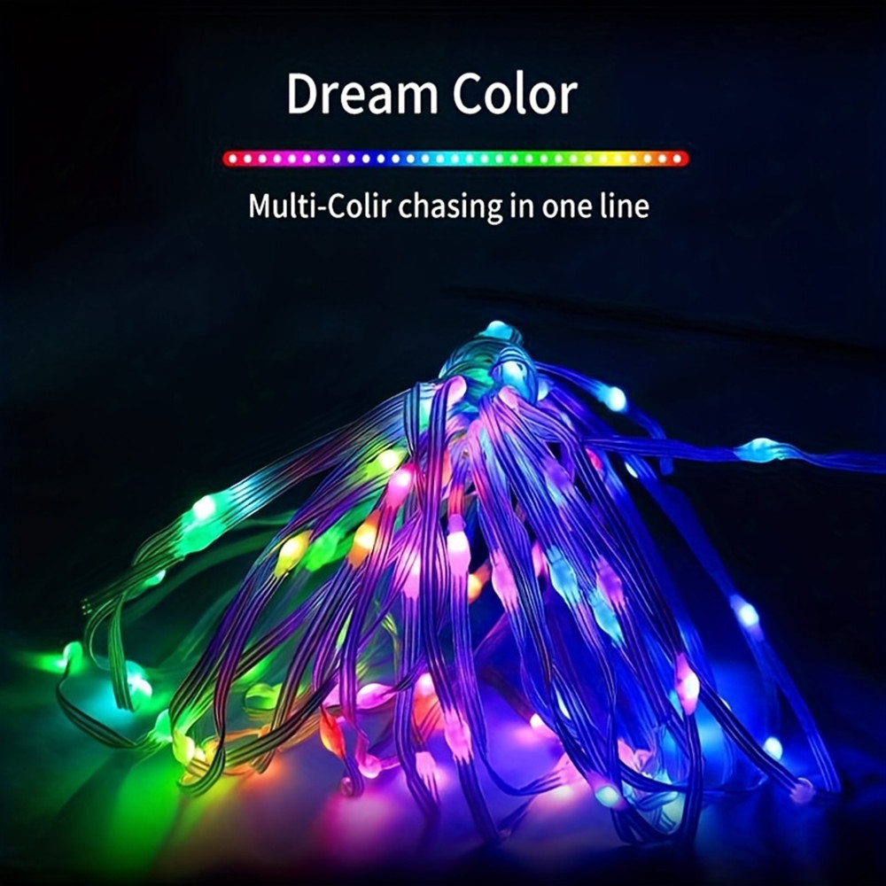 Smart IC LED String Light WS2812 Bluetooth Fairy Light Addressable USB ...
