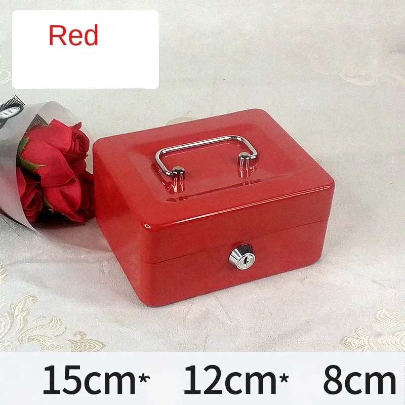 Protable Key Safe Box Key Locker Safe Home Shop Steel Safe Money Box ...