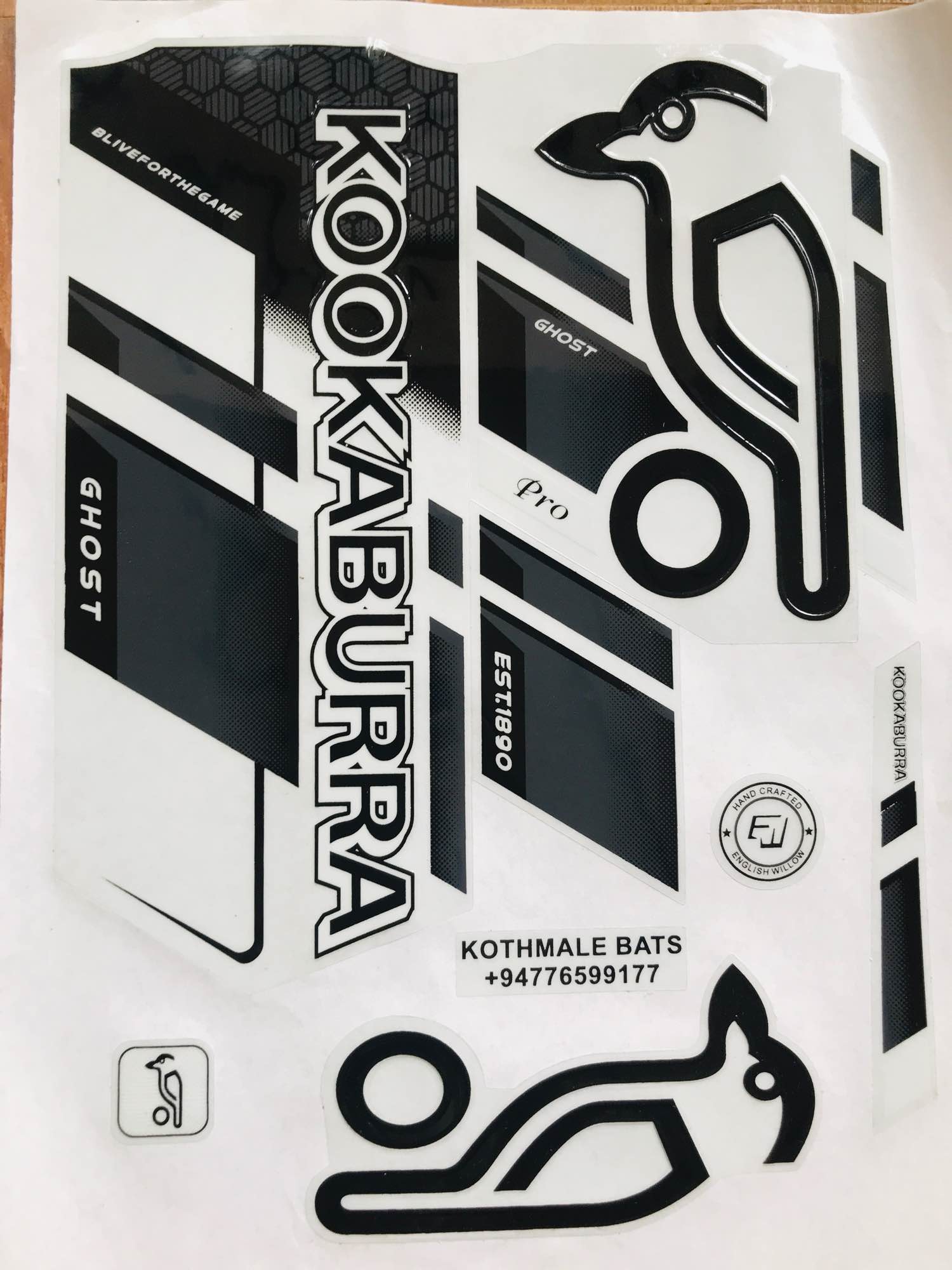 Original Cricket Bat Stickers - 3D Embossed | Daraz.lk