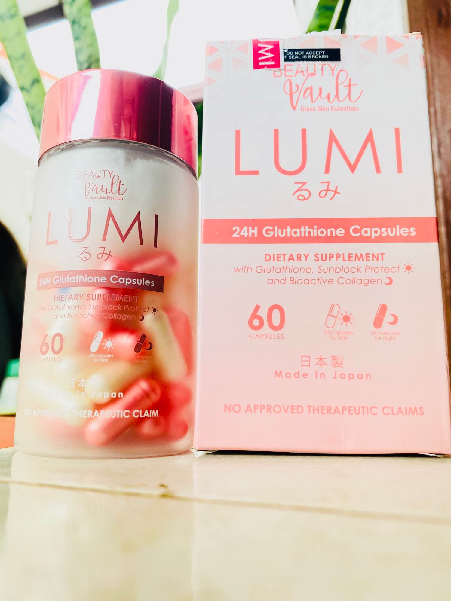 Lumi Capsule capsule collagen + glutathione 60caps | Daraz.lk