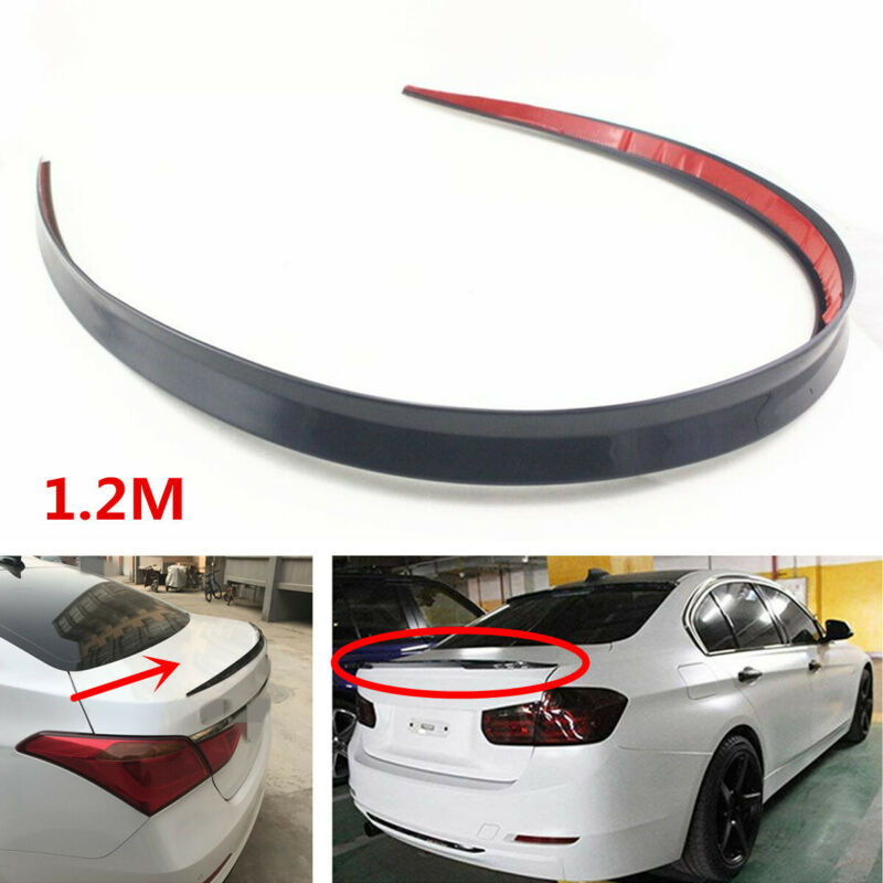 Car ABS Universal 1.2M BlackSpoiler Carbon Fiber Accessory Car Spoiler ...