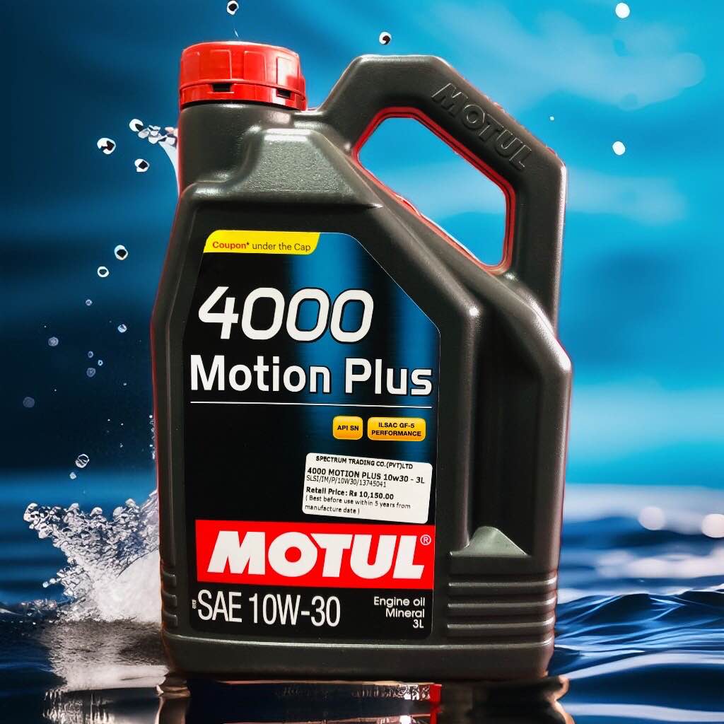 Motul 4000 motion plus 10w 30 car engine oil 03L | Daraz.lk