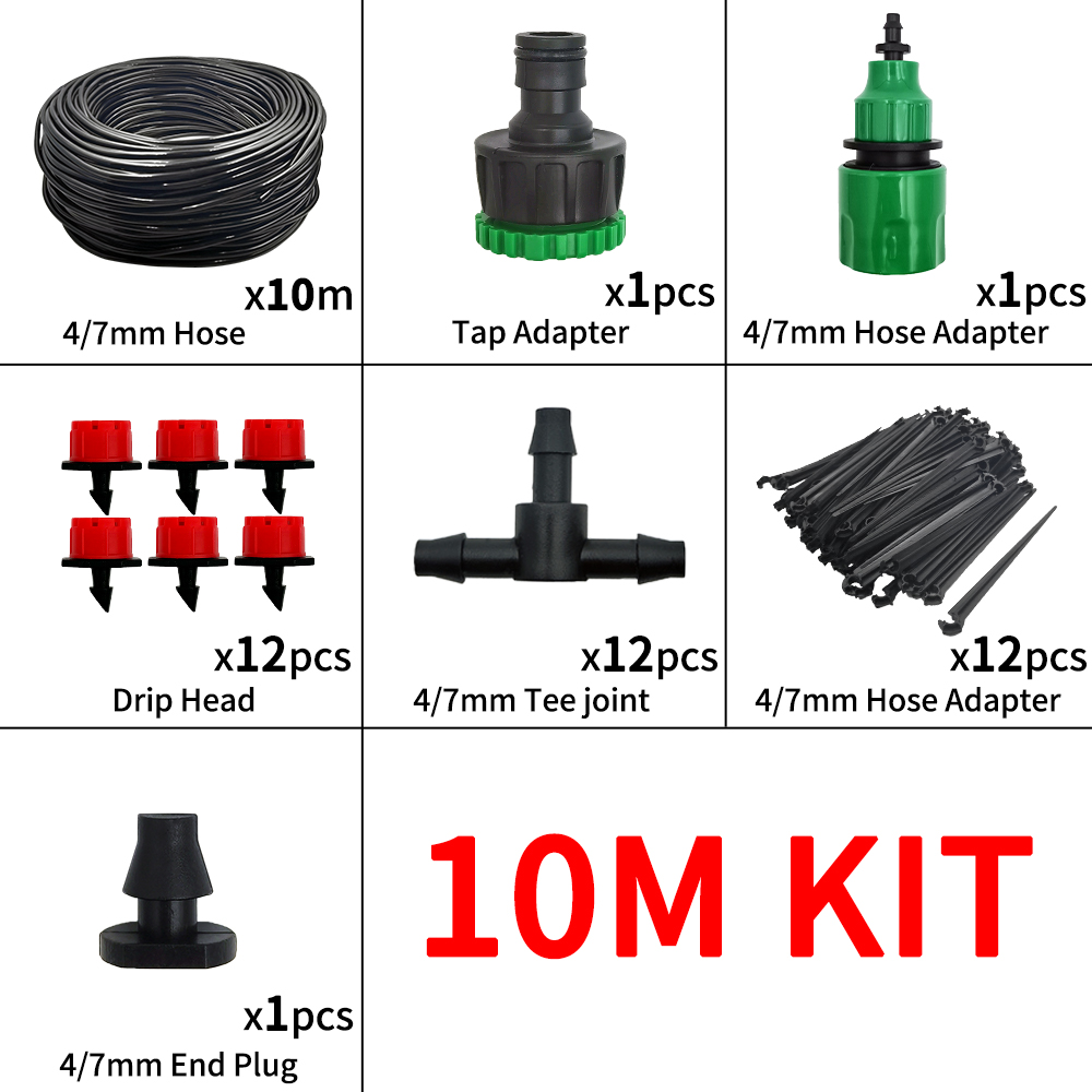 Micro Drip Irrigation System Portable 20M Automatic Watering with ...