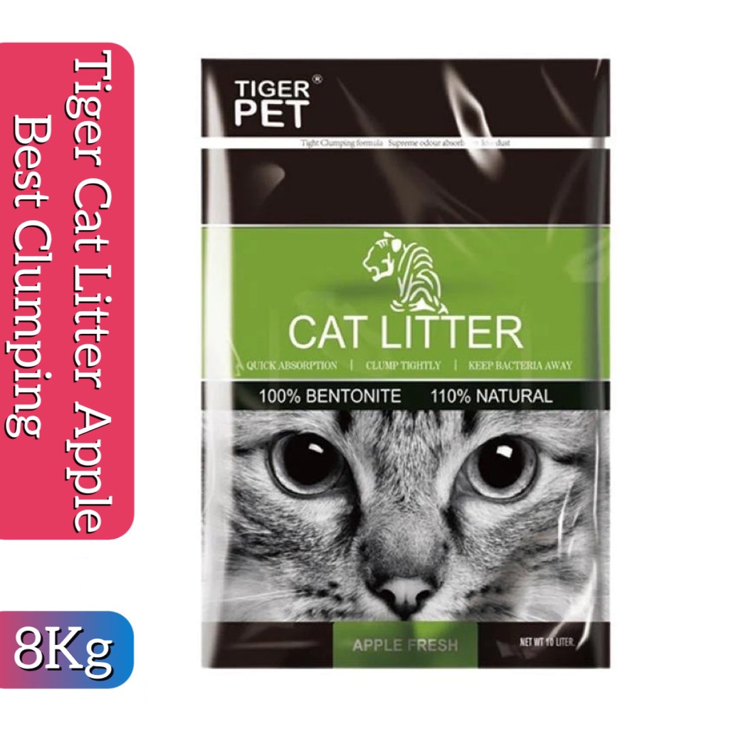Tiger Cat Litter Green Apple Flavored 8Kg (10L) | Daraz.lk