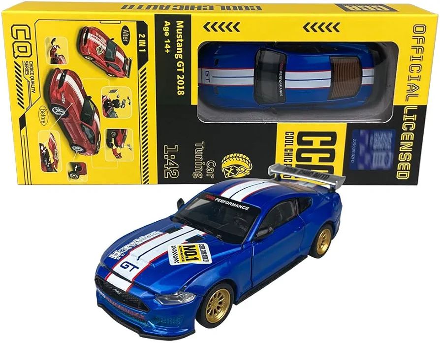 2 In 1 Set Kit 1:42 Scale Ford Mustang GT 2018 TT3 Official Licensed ...