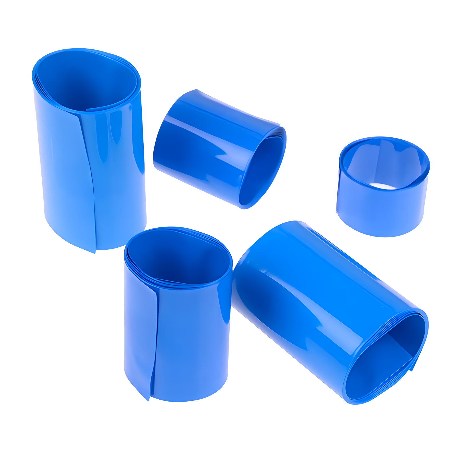 1m/pack PVC Heat Shrink Tube Blue Shrink Insulated Shrink Tubing For ...
