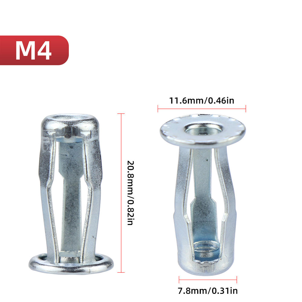 10pcs/20pcs M4 M5 M6 M8 Jack Nuts Expansion Clamp Petal Rivet Lock Nut ...