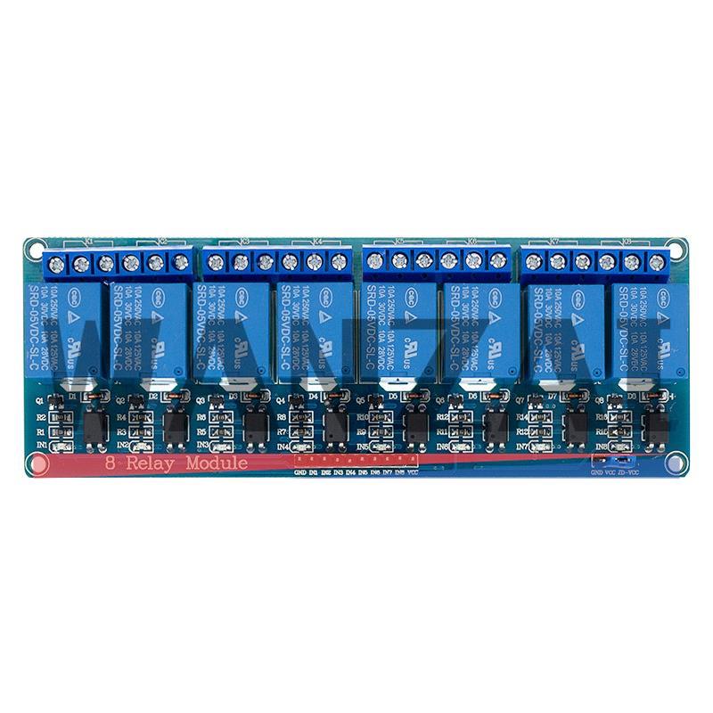 1 2 4 8 Channel 5V Relay Module With Optocoupler Relay Output 1 2 4 8 ...