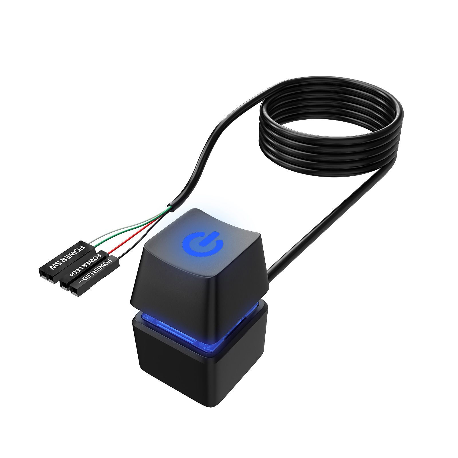 TEUCER KG-1 2m Computer Desktop Switch LED Light Motherboard External ... TEUCER KG-1 2m Computer Desktop Switch LED Light Motherboard External ...