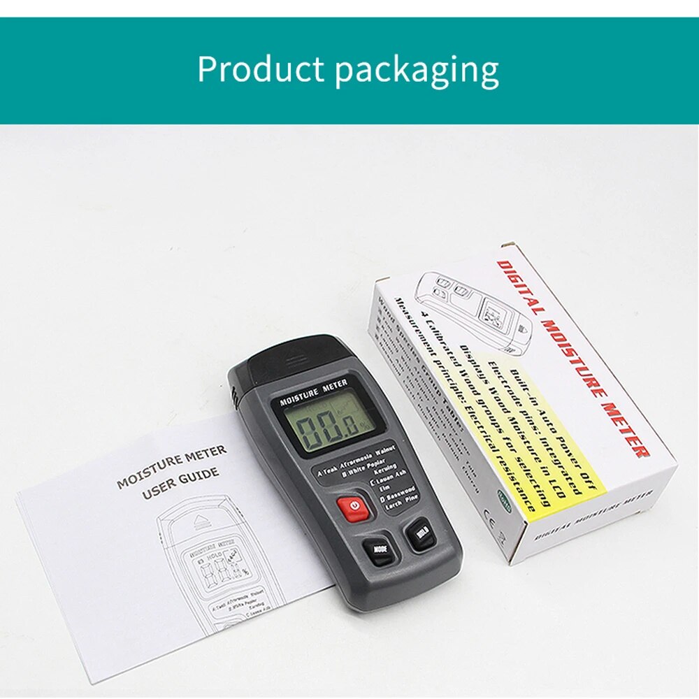 BSIDE Digital Wood Moisture Meter Professional Timber Damp Tester ...