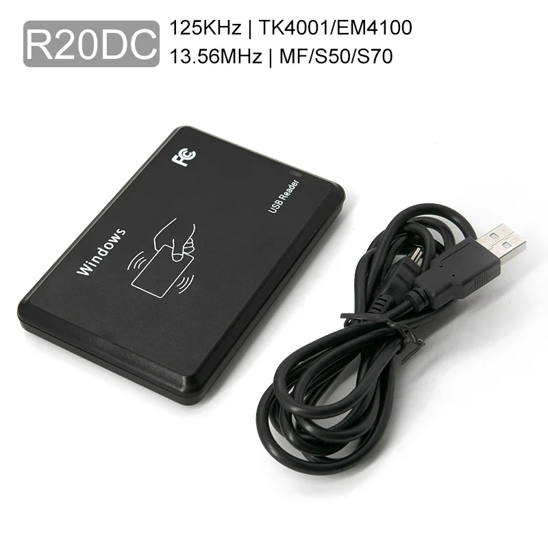Smart RFID Card Reader 125KHz 13.56MHz ID IC Dual Frequency Access ...