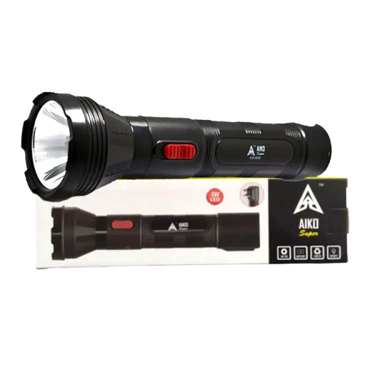 Aiko Super Hi-Power LED 1W Rechargeable Torch As-565 | Daraz.lk