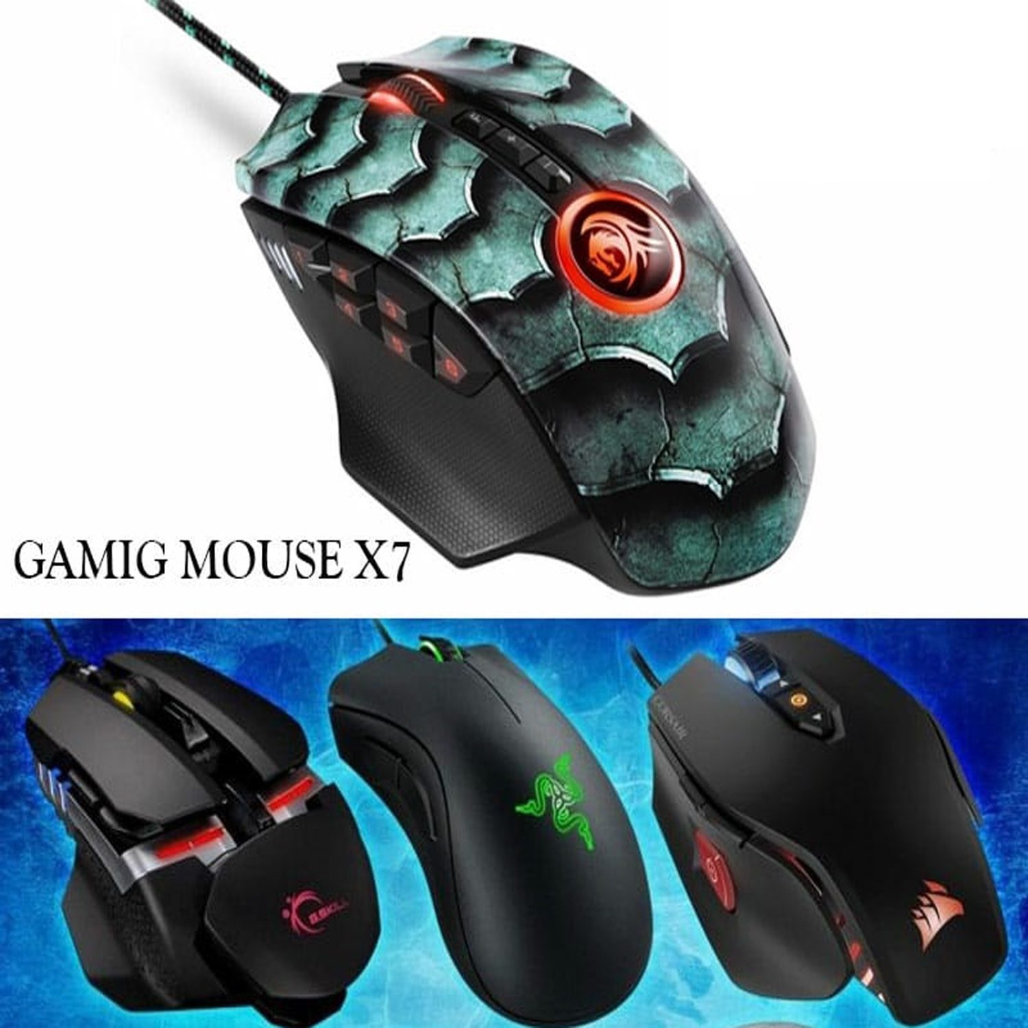 X7 Blast Macro RGB Gaming Mouse | Daraz.lk