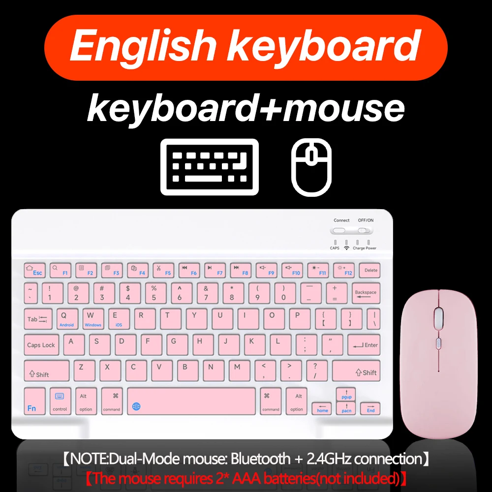 Bluetooth-compatible Wireless Keyboard Mouse Set for Android Windows ...