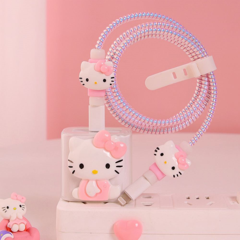 Sanrio Hello Kitty Data Cable Protective Sleeve 20W Protector For ...