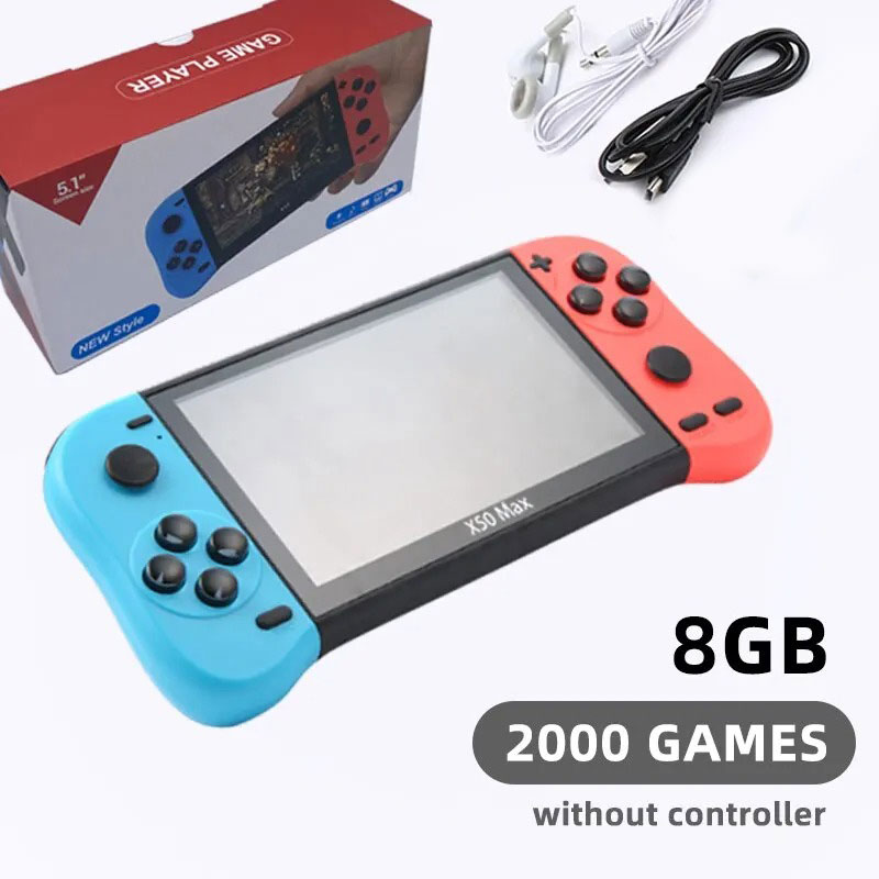 X50 MAX Game Arcade 128G 30000+Game Console 5.1 HD Screen 10 ...