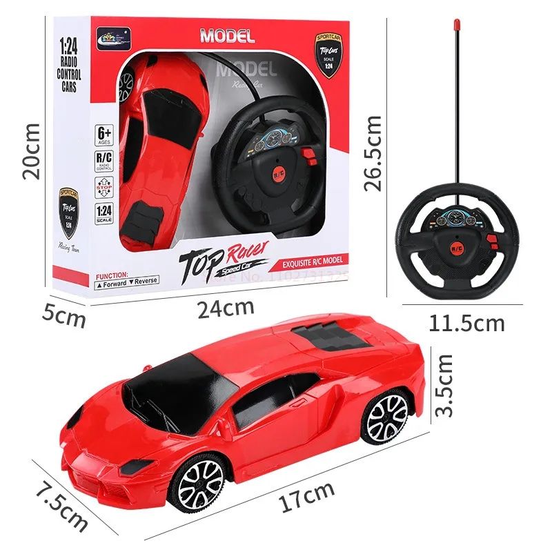 4 Channels RC car With Led Light 2.4G Radio Remote Control Cars Sports ...